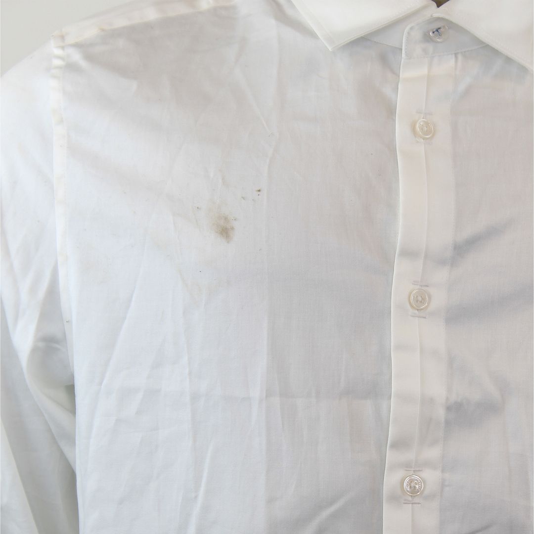 Ted Baker Bellow Mens White Satin Shirt - Dirty Marks – Sport It First