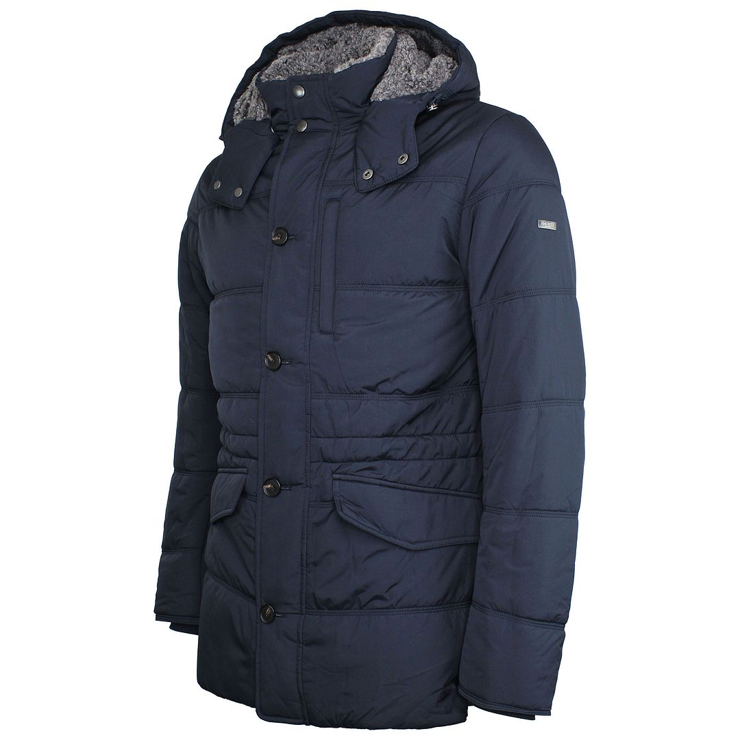Hackett London Anorak Fleece Mens Navy Jacket – Sport It First